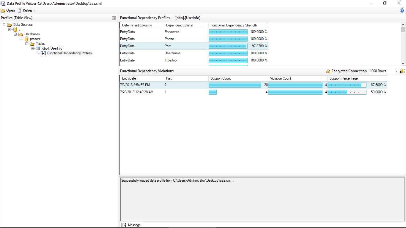 معرفی Data Profiling Task و Sql Server Data Profile Viewer آموزش هوش تجاری